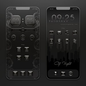 AMETAL Theme App Icon Set, Custom Icons for iPhone and Android Home ...