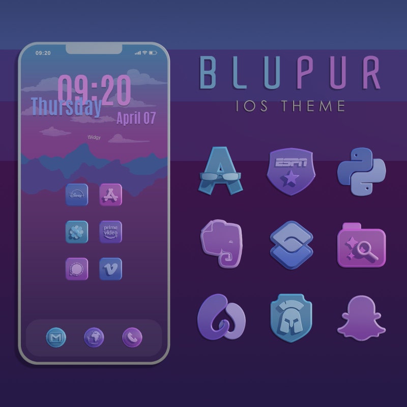 Purple Icons - Etsy