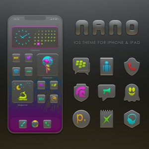 NANO App Icon Set: Silver 3D Theme for Ios & Android - Etsy