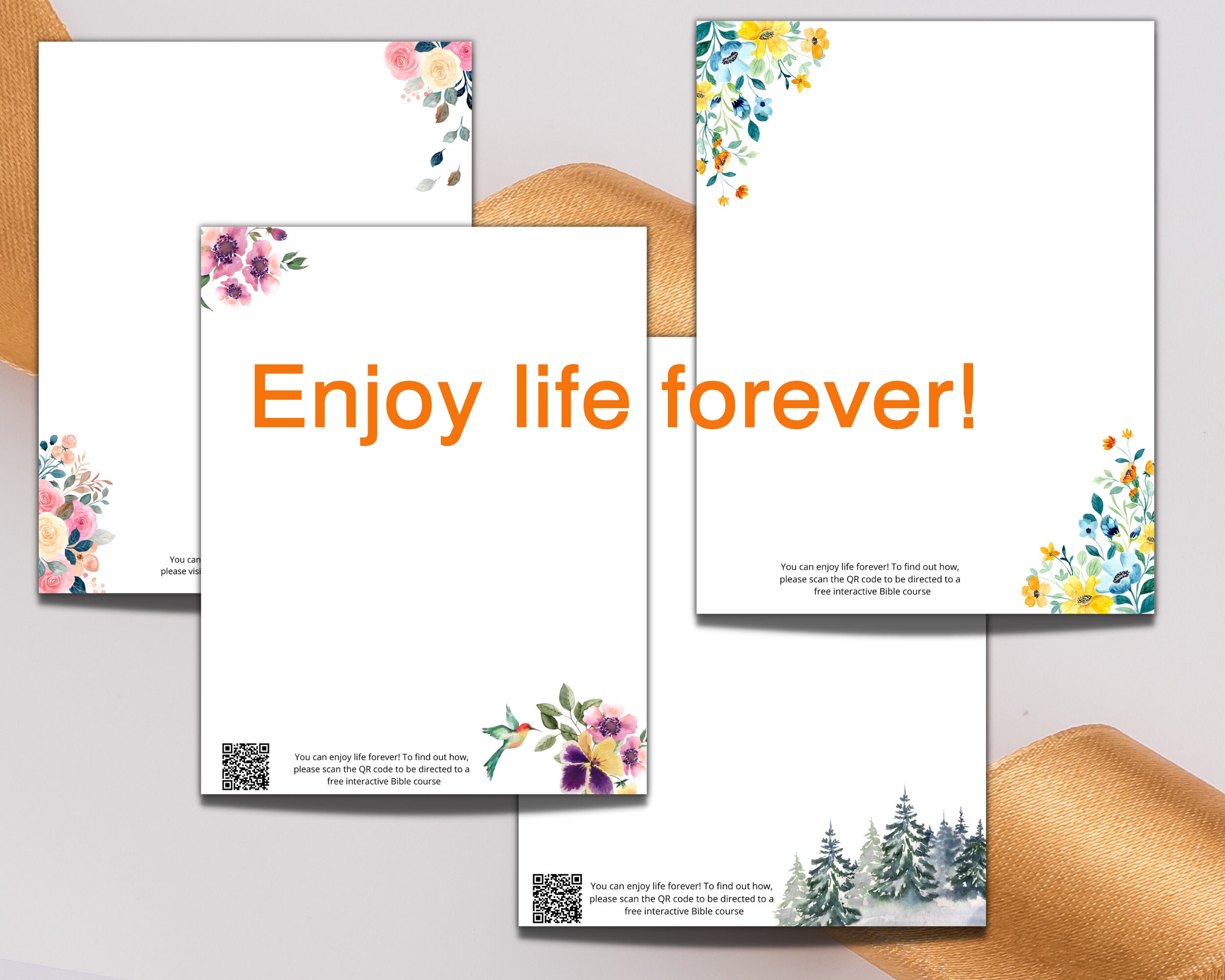 Enjoy Life Forever JW Letter Writing Paper Jw Pioneers Qr Etsy UK