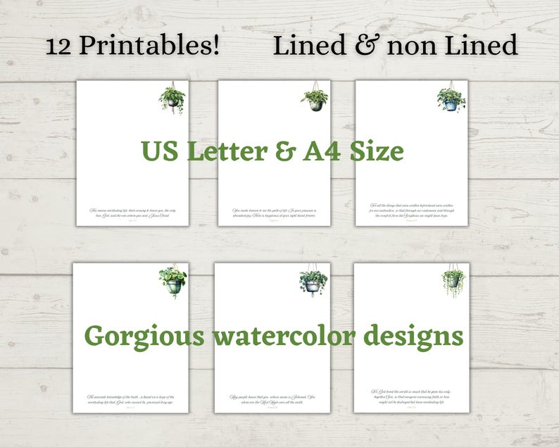 Printable JW Scripture Letter Writing Paper - Lined & Blank Stationery ...