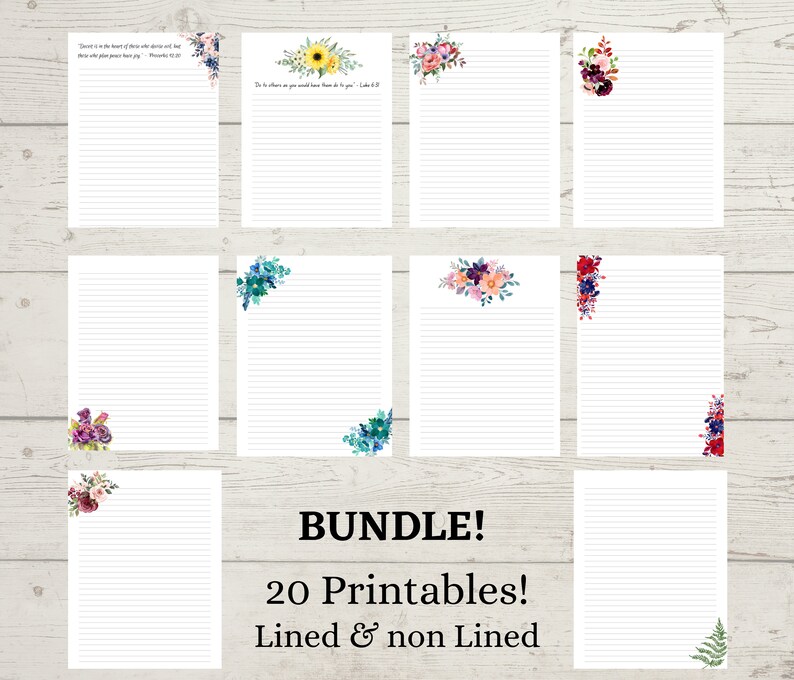 JW Letter Writing Bundle Printable Writing Paper Ministry - Etsy