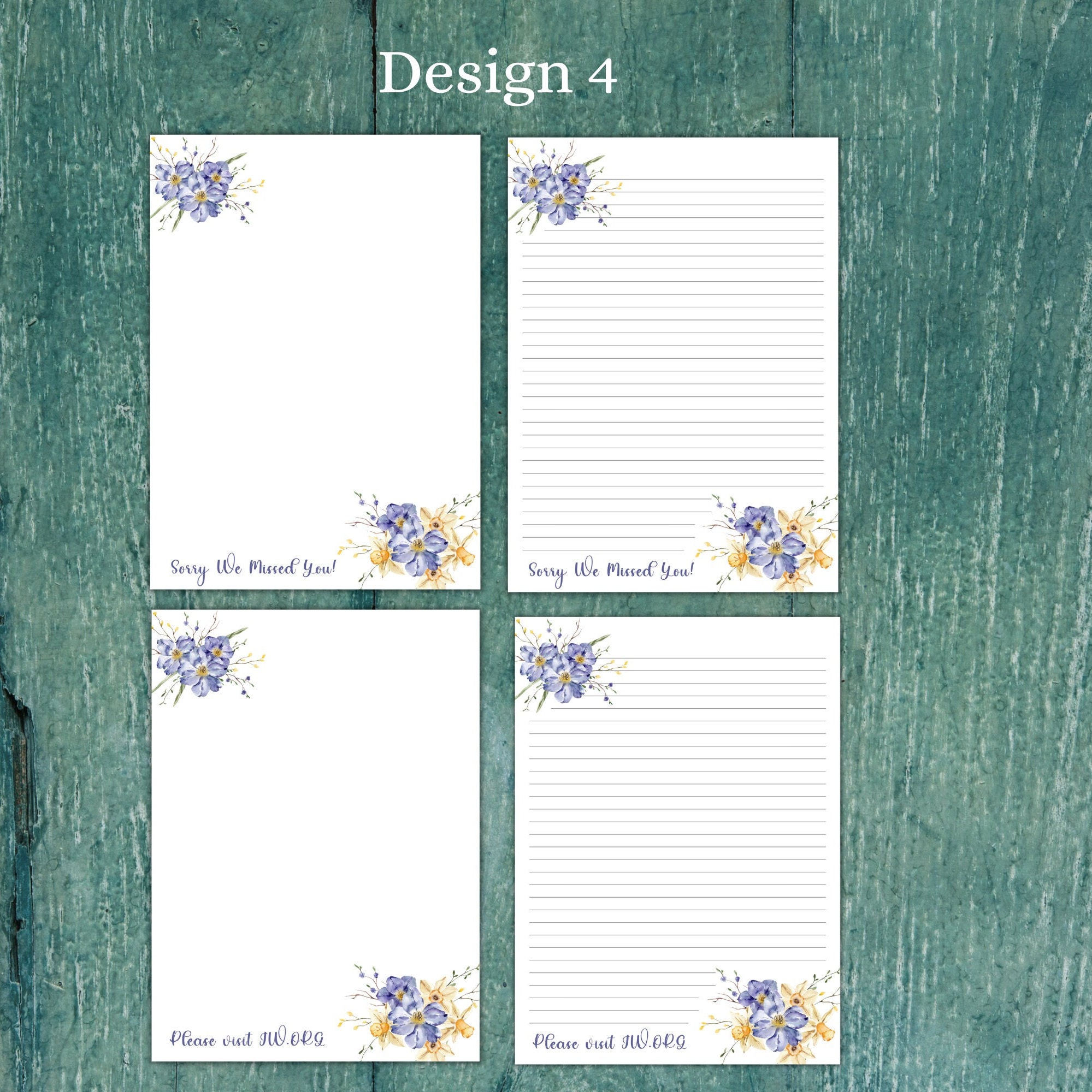 JW Sorry We Missed You Letter Writing Stationery Not at Home - Etsy