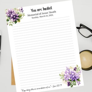 JW Memorial Campaign 2024, JW Memorial Letter Writing Paper, JW ...