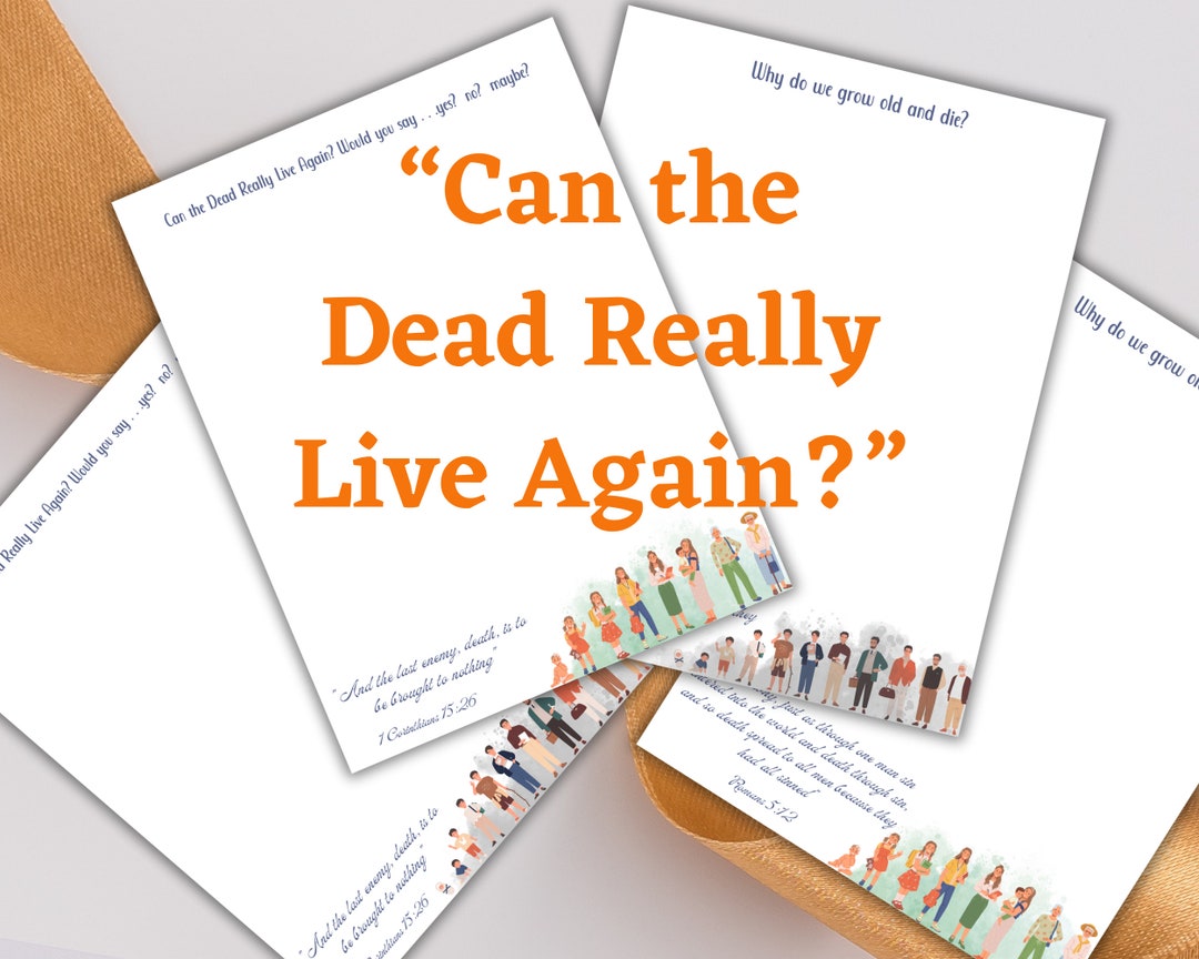 Can the Dead Really Live Again, JW Tract Inspired Letter Writing Paper ...