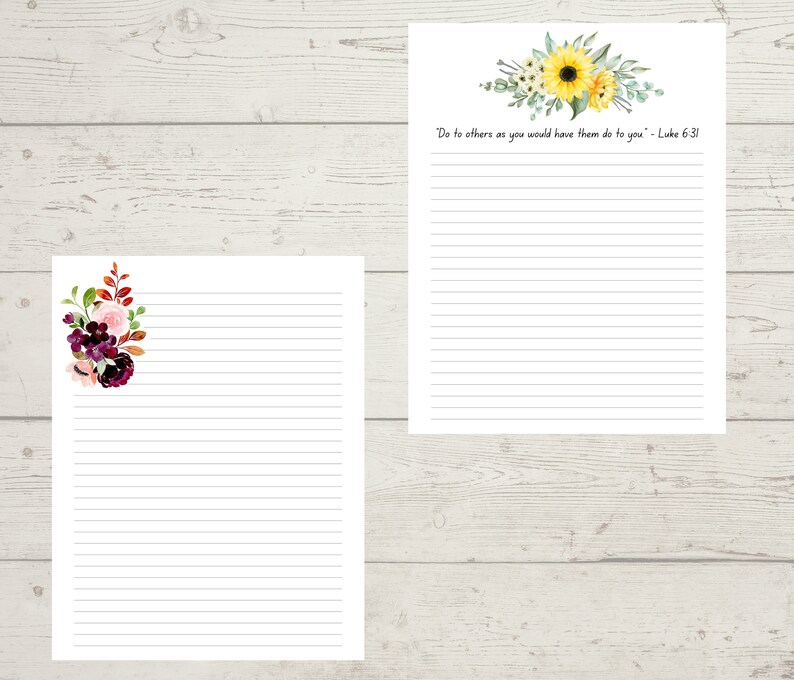 JW Letter Writing Bundle Printable Writing Paper Ministry - Etsy