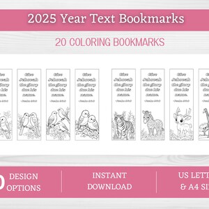 20 JW 2025 Year Text Coloring Bookmarks Digital Download English ...