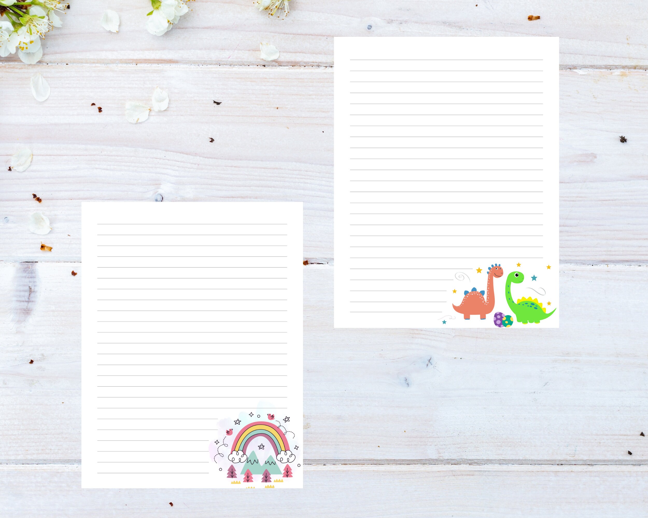 Kid Letter Writing Bundle Printable Writing Paper Writing - Etsy