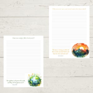 JW Tract Letter Writing Paper - Scripture Designs (digital Download) - Etsy