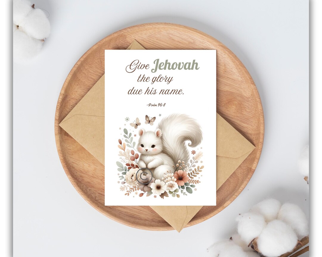 JW 2025 Year Text Digital Download | Psalm 96:8 JW Gift | Jehovah's ...