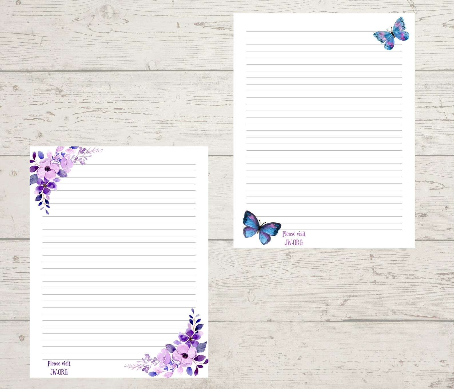 JW Letter Writing Bundle Printable Writing Paper Ministry - Etsy