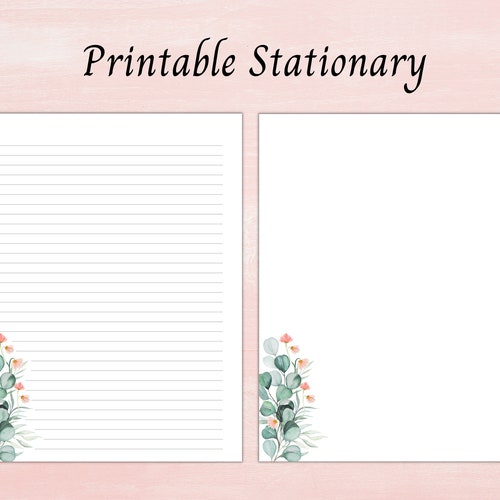 Autumn Leaves Printable Letter Writing Paper / A4 8.5x11 / - Etsy