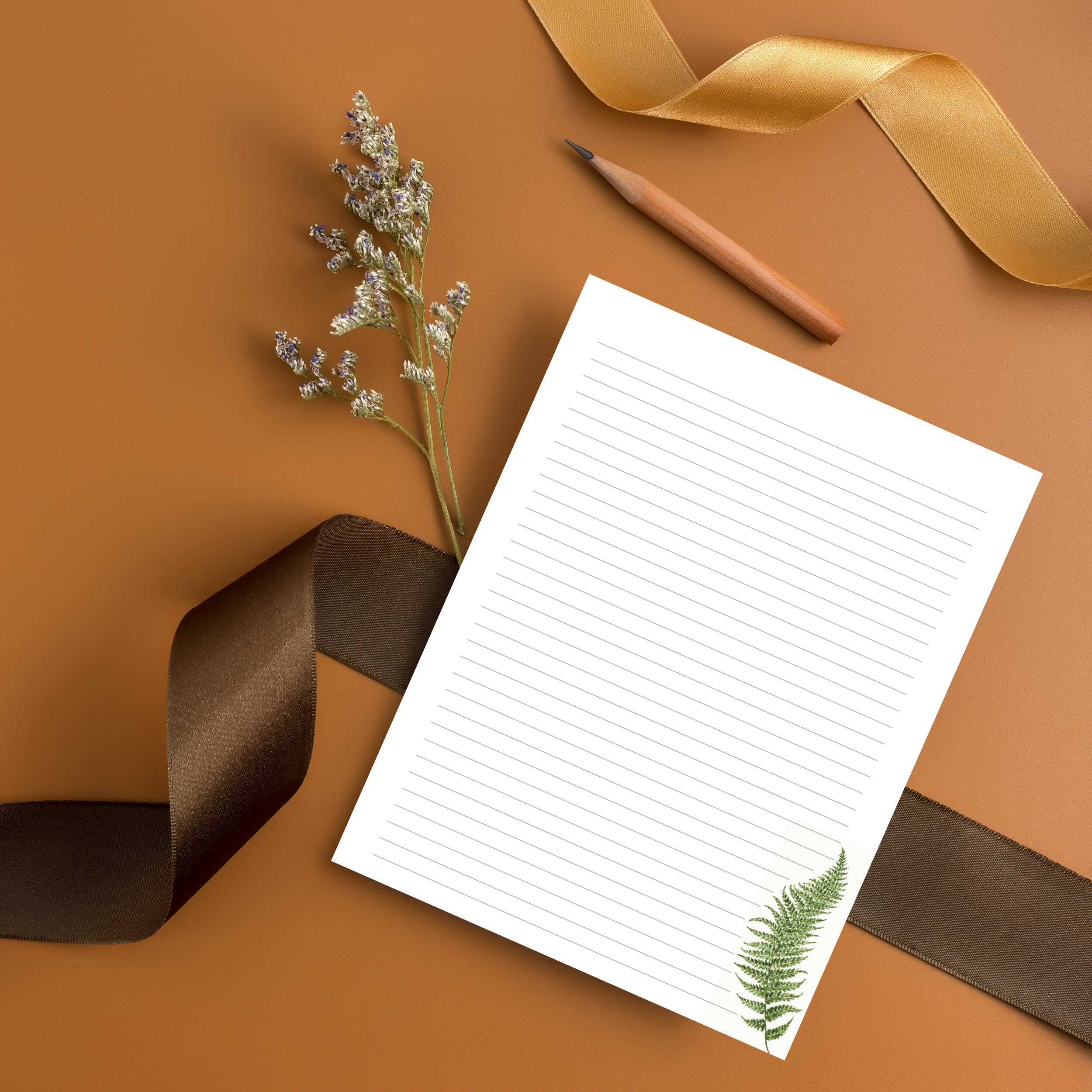 Elegant Spring Printable Stationery / Minimalist Writing Paper | Etsy