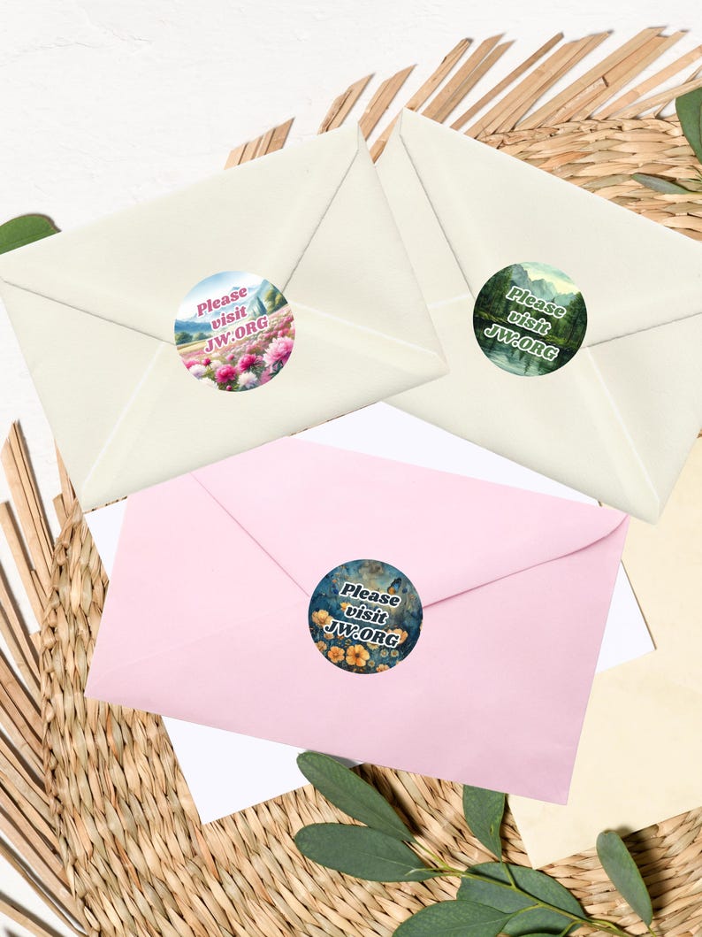 Watercolor JW Org Stickers | Ministry Envelope Labels | Avery 8293 ...