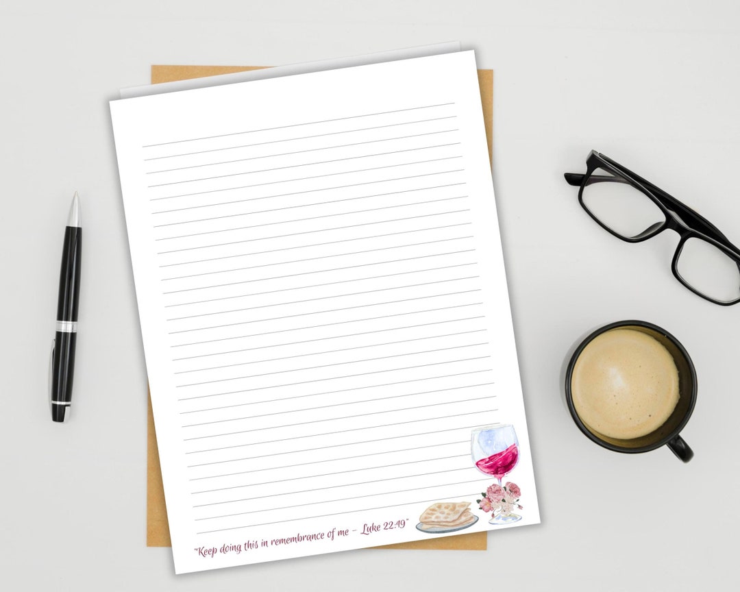 JW Memorial 2025 Letter Writing Paper With Envelop, JW Memorial Invite ...