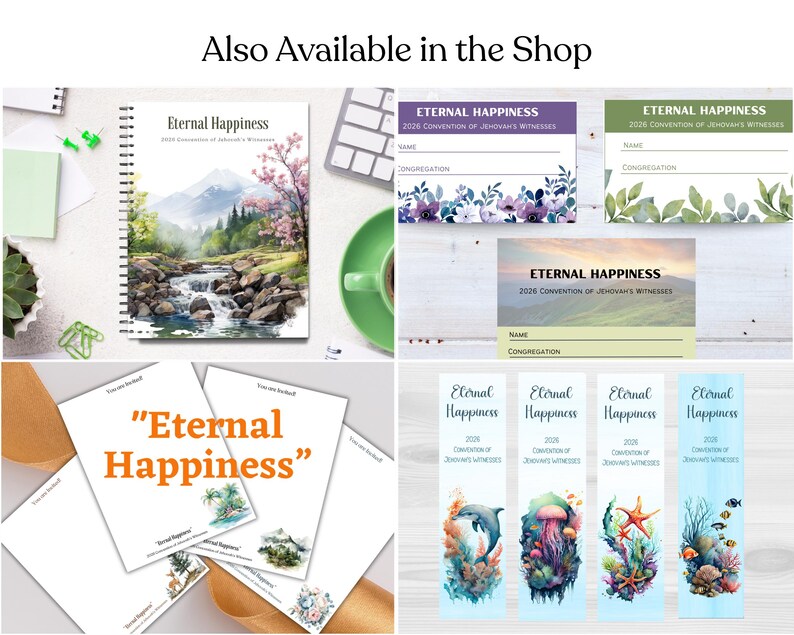 JW 2026 Convention Invitation Templates, Eternal Happiness, Printable ...