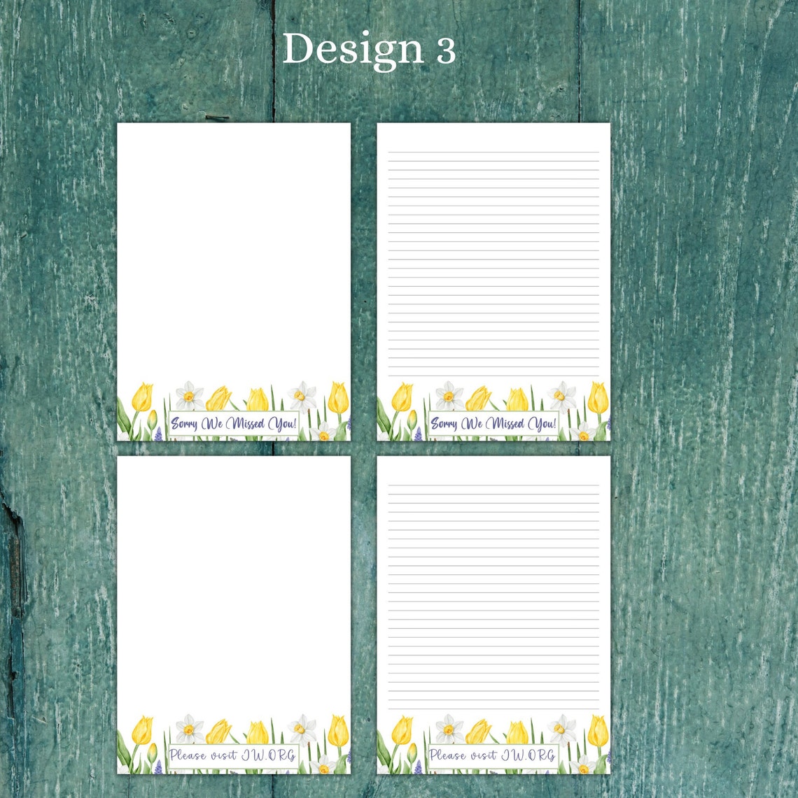 JW Sorry We Missed You Letter Writing Stationery Not at Home - Etsy UK