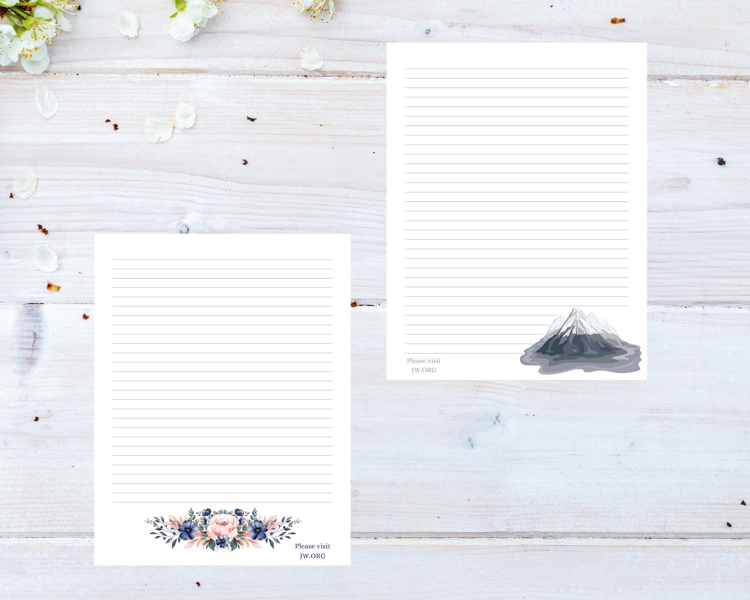 JW Letter Writing Bundle Printable Writing Paper Ministry - Etsy