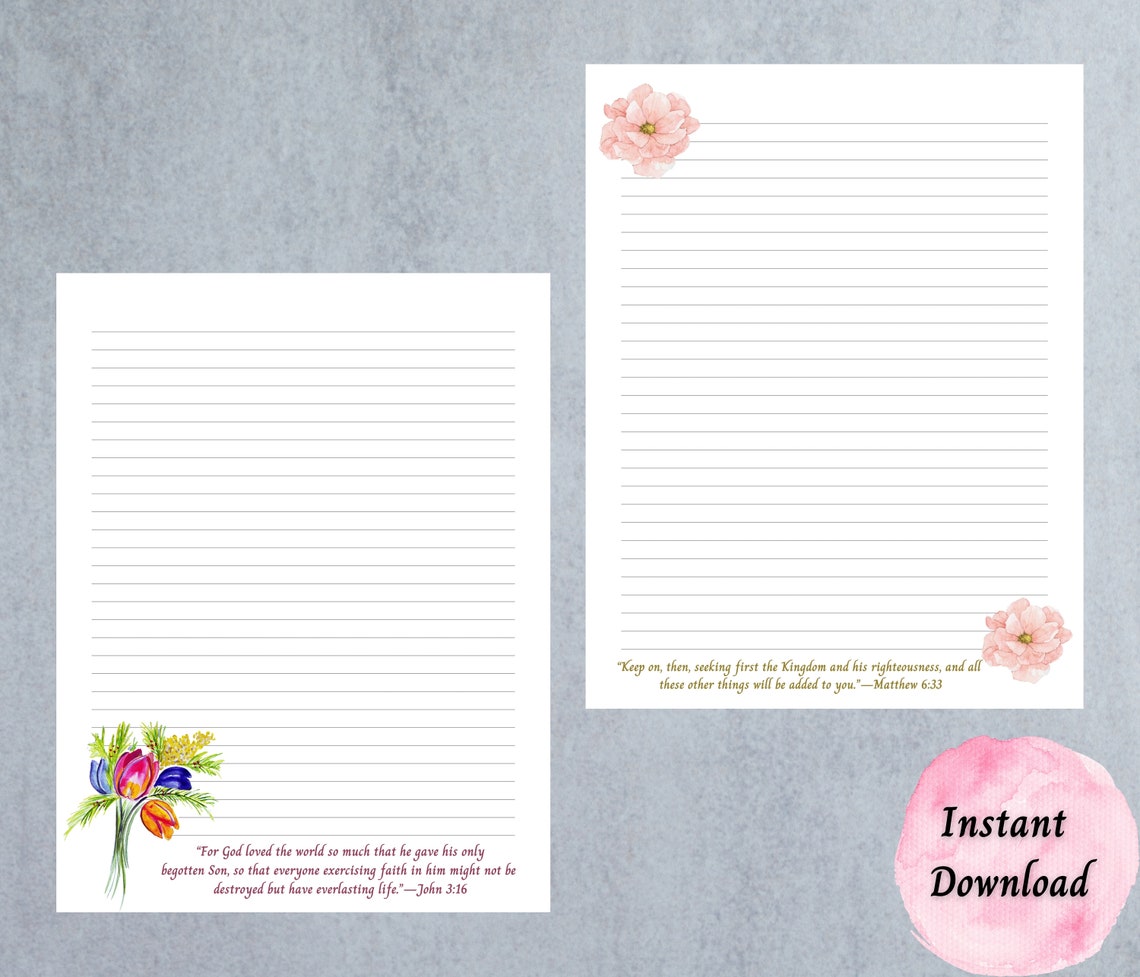 JW Letter Writing Sheets Instant Download Printable - Etsy