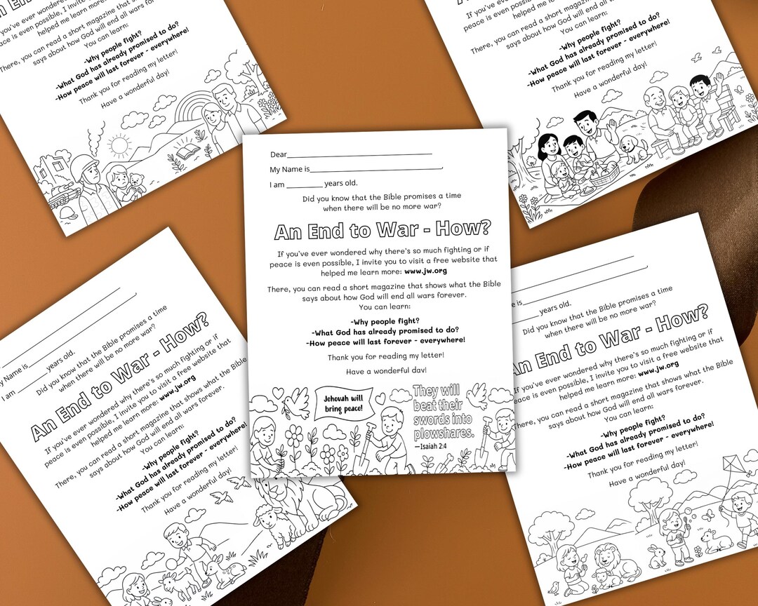 Kids Letter Writing Activity Printable – an End to War (digital ...