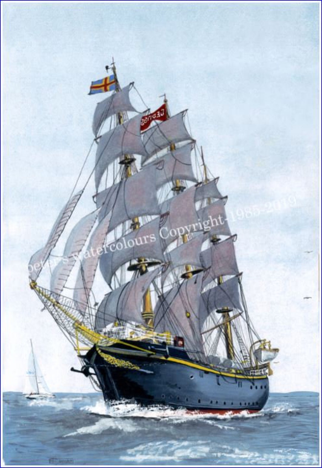 Georg Stage, Tall Ship - a Full Sized Giclée Print - Etsy