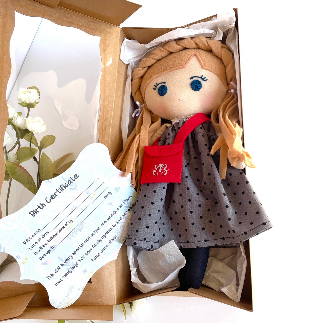 Personalized Dolls, Fabric Doll, Modern Rag Doll, First Baby Doll ...