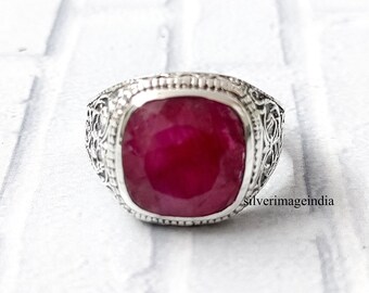 Indian Gemstone Ring - Etsy