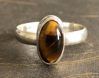 Tiger Stone Ring - Etsy