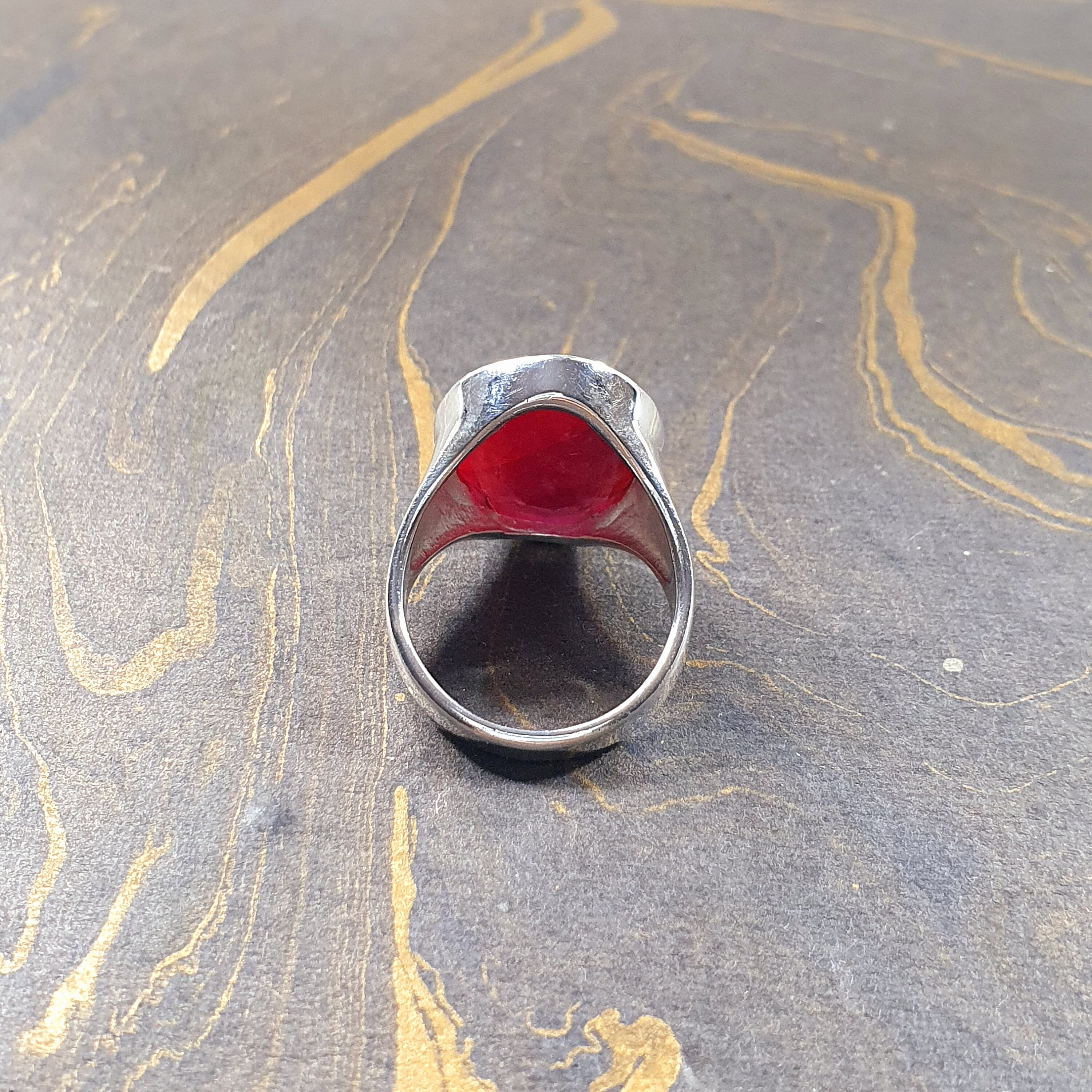Ruby Ring 925 Silver Ring Handmade Ring Gift for Her Oval - Etsy