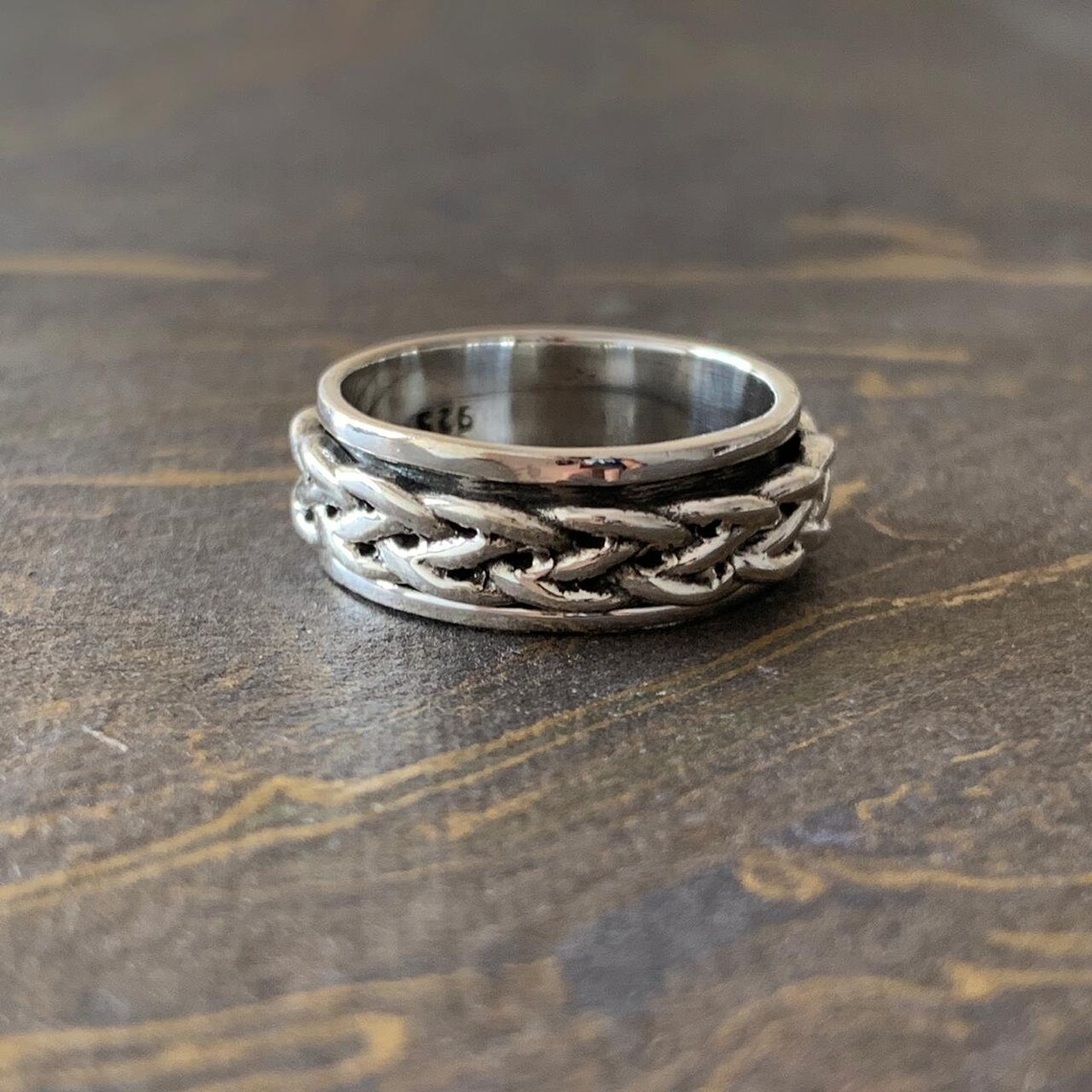 Celtic Ring Spinner Ring 925 Sterling Silver Ring Anxiety - Etsy
