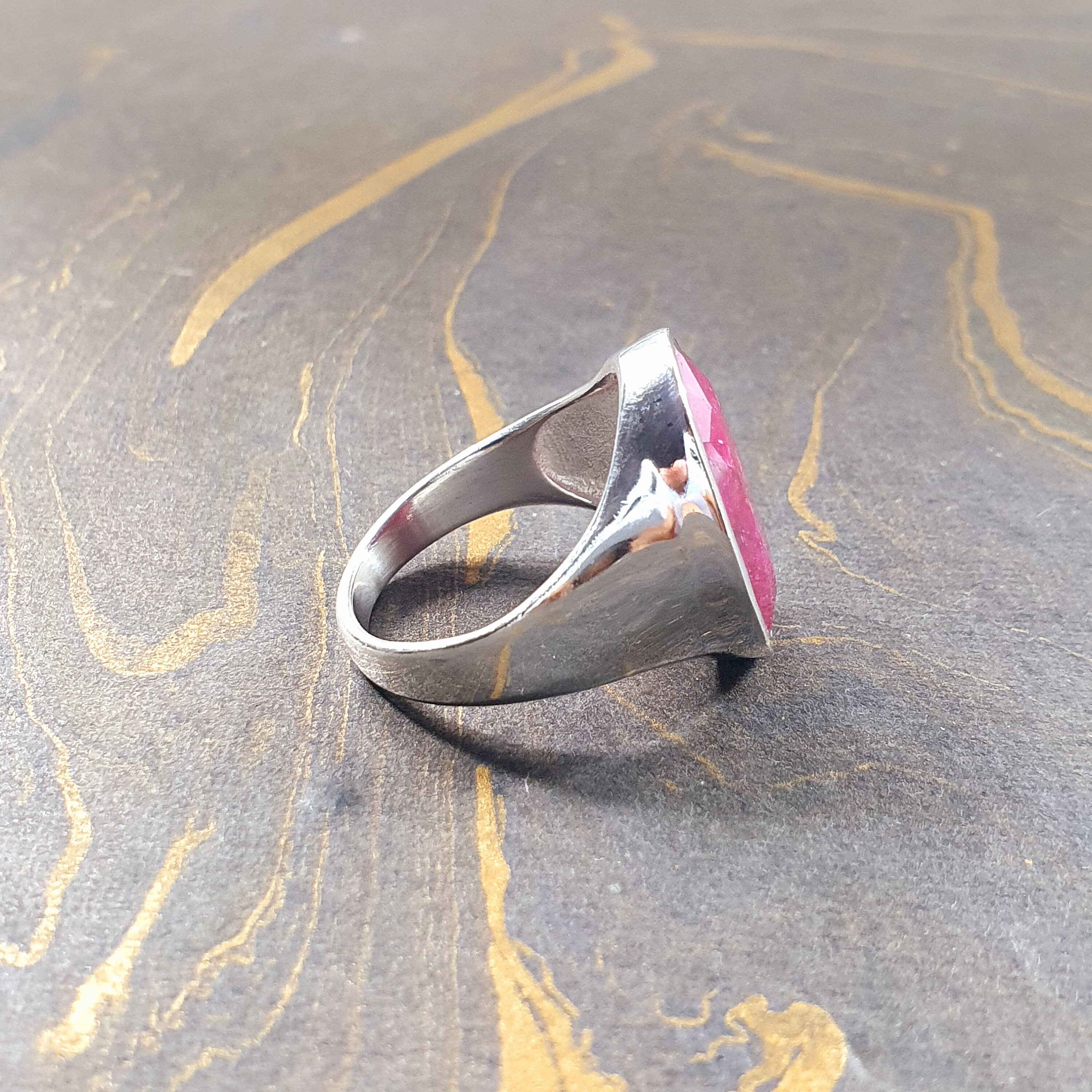 Ruby Ring 925 Silver Ring Handmade Ring Gift for Her Oval - Etsy