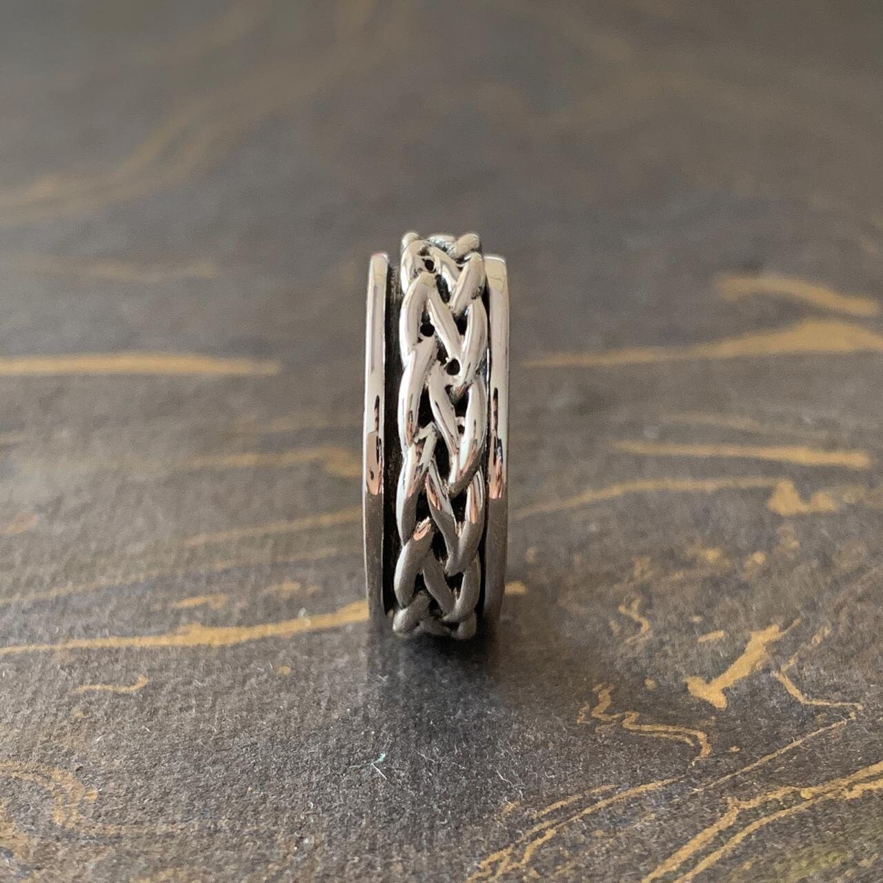 Celtic Ring Spinner Ring 925 Sterling Silver Ring Anxiety - Etsy