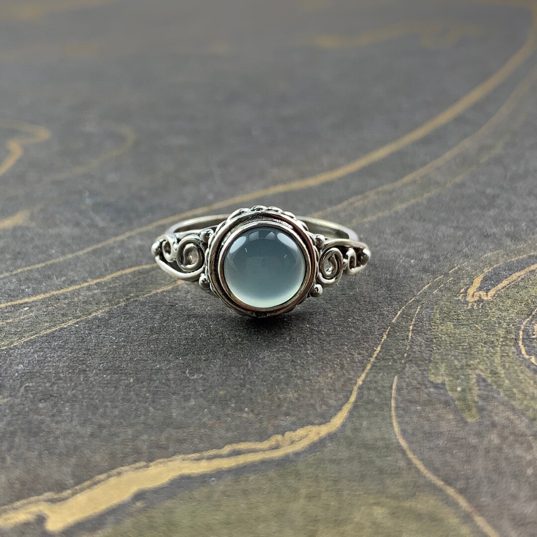 Natural Chalcedony Beautiful Handmade Ring, 925 Sterling Silver Ring ...