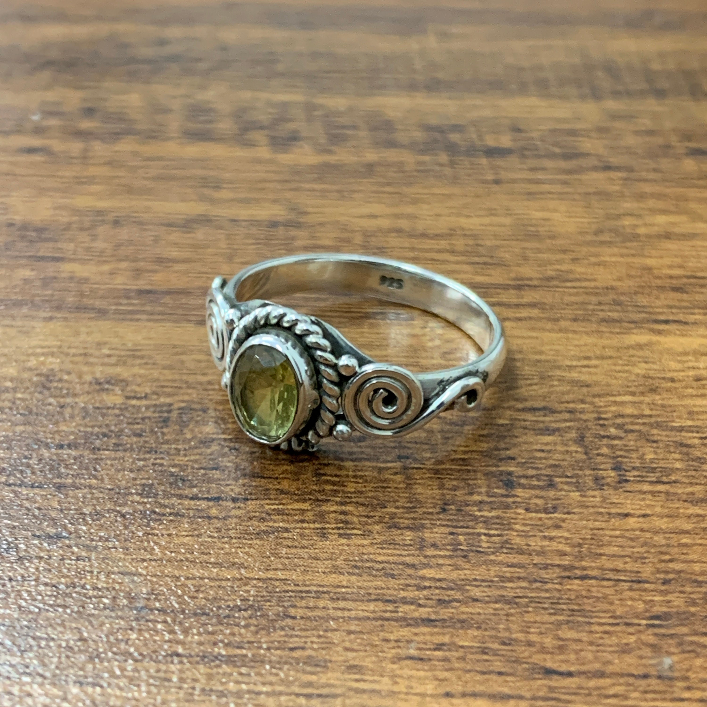 Peridot Ring 925 Silver Ring Gemstone Ring Handmade Ring | Etsy