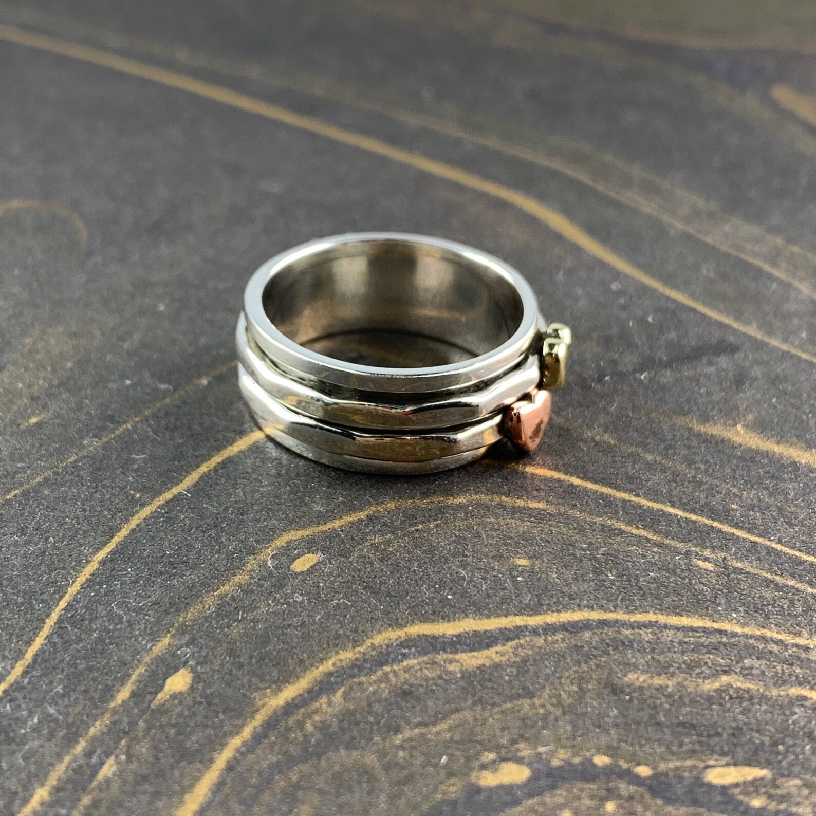 Heart Spinner Rings Meditation Ring Love Ring Worry Ring | Etsy