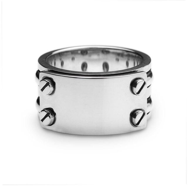 Heavy Sterling Silver Ring,biker Rings for Men,mechanical Ring ...