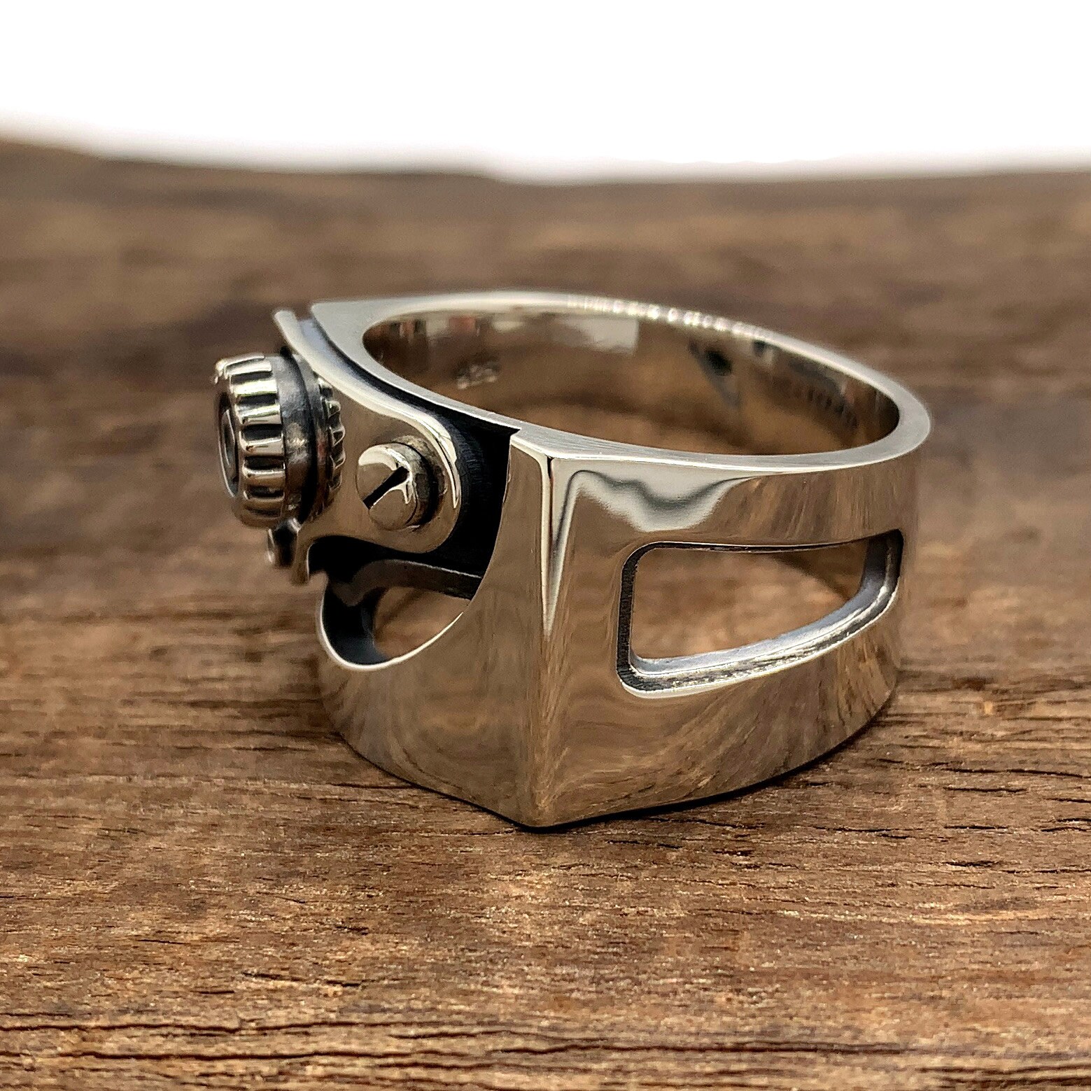 Gear Ring for Men,steam Punk Ring,industrial Ring,mechanical Ring,biker ...