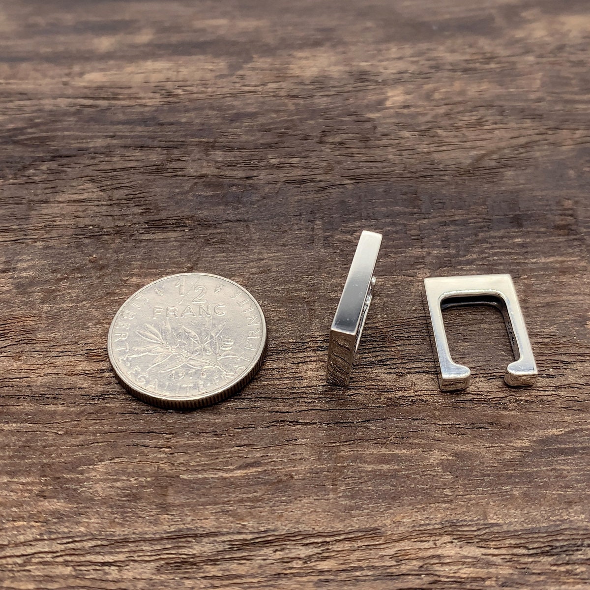 Square Ear Cuff,simple Ear Cuff,mens Ear Cuff Silver,biker Jewelry for ...