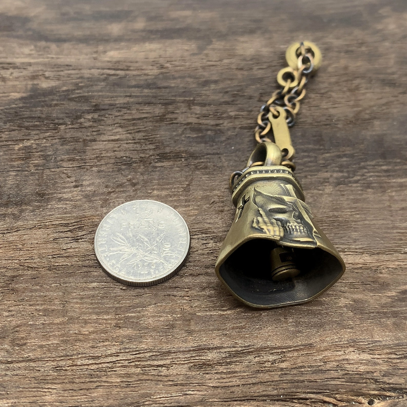 Middle Finger,skull Motorcycle Bell,brass Motorcycle Bells,gremlin Bell ...