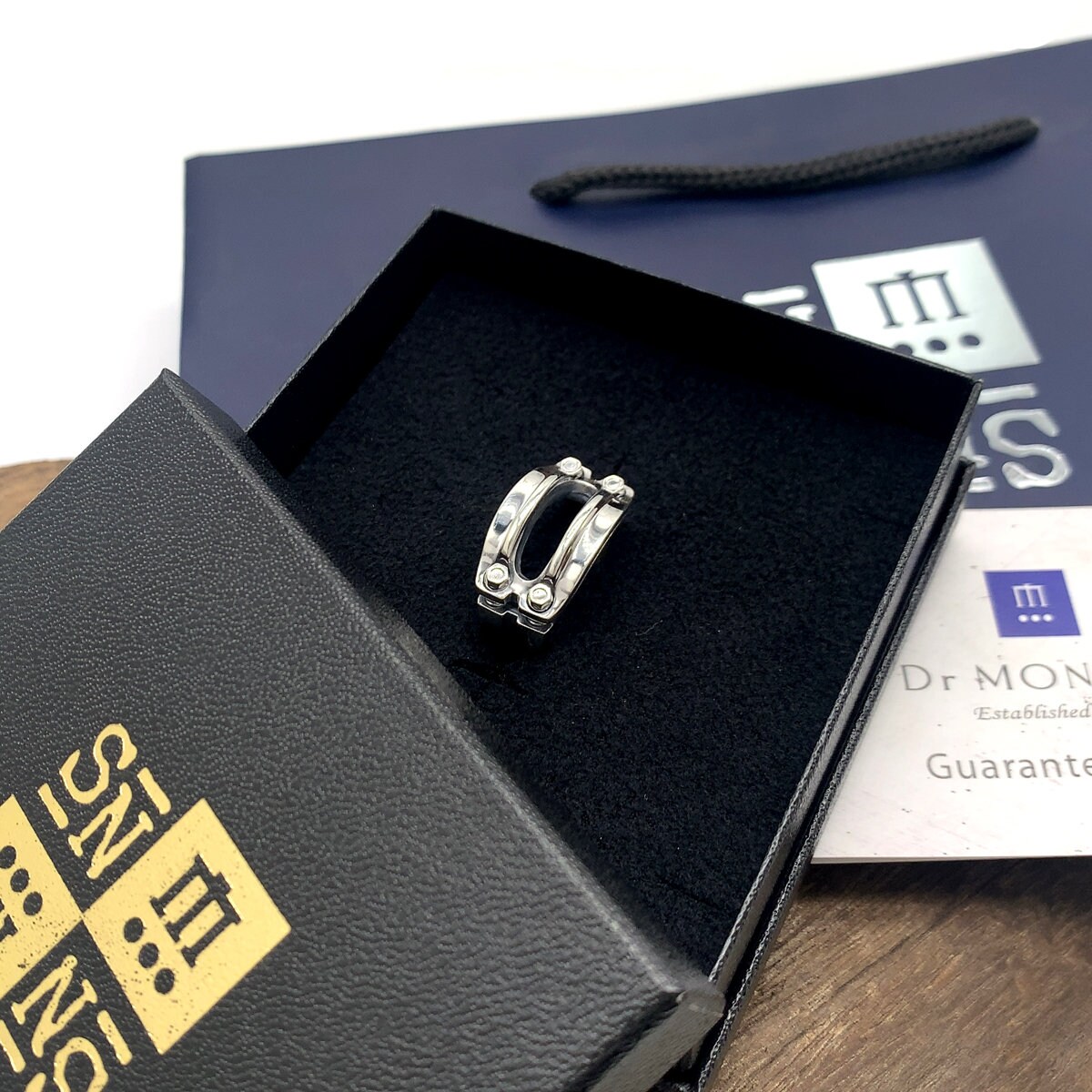 Industrial Ring,steampunk Ring for Men,biker Ring,hole Ring,sterling ...