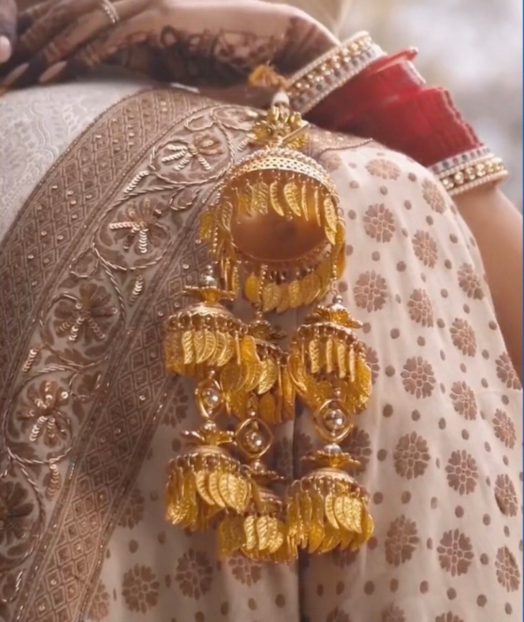 Traditional Bridal Kaleera, Indian Wedding Jewelry, Punjabi Kalire ...