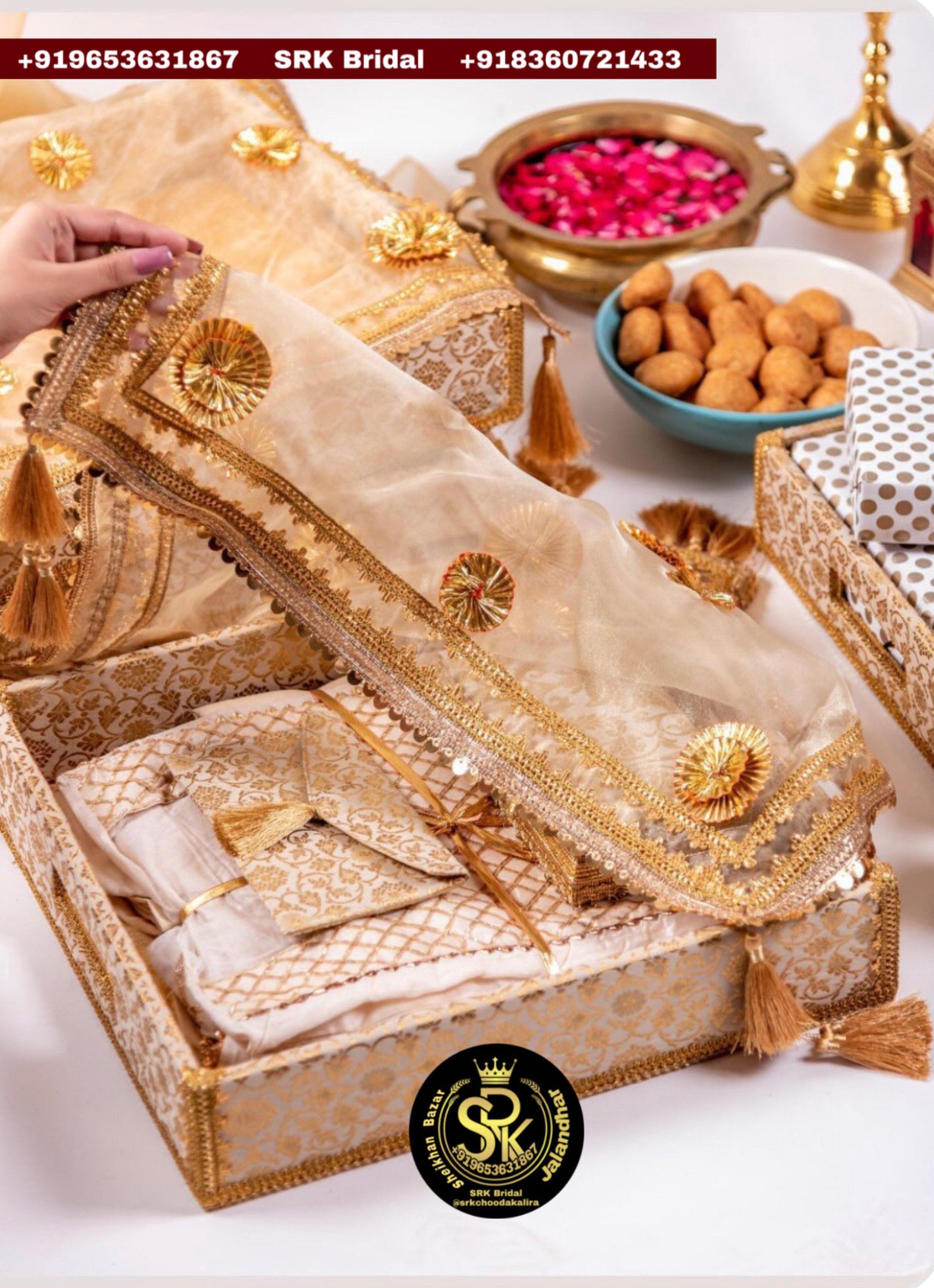 Indian Wedding Gift Hamper Box , Wedding Trays , Basket , Shagun Basket ...