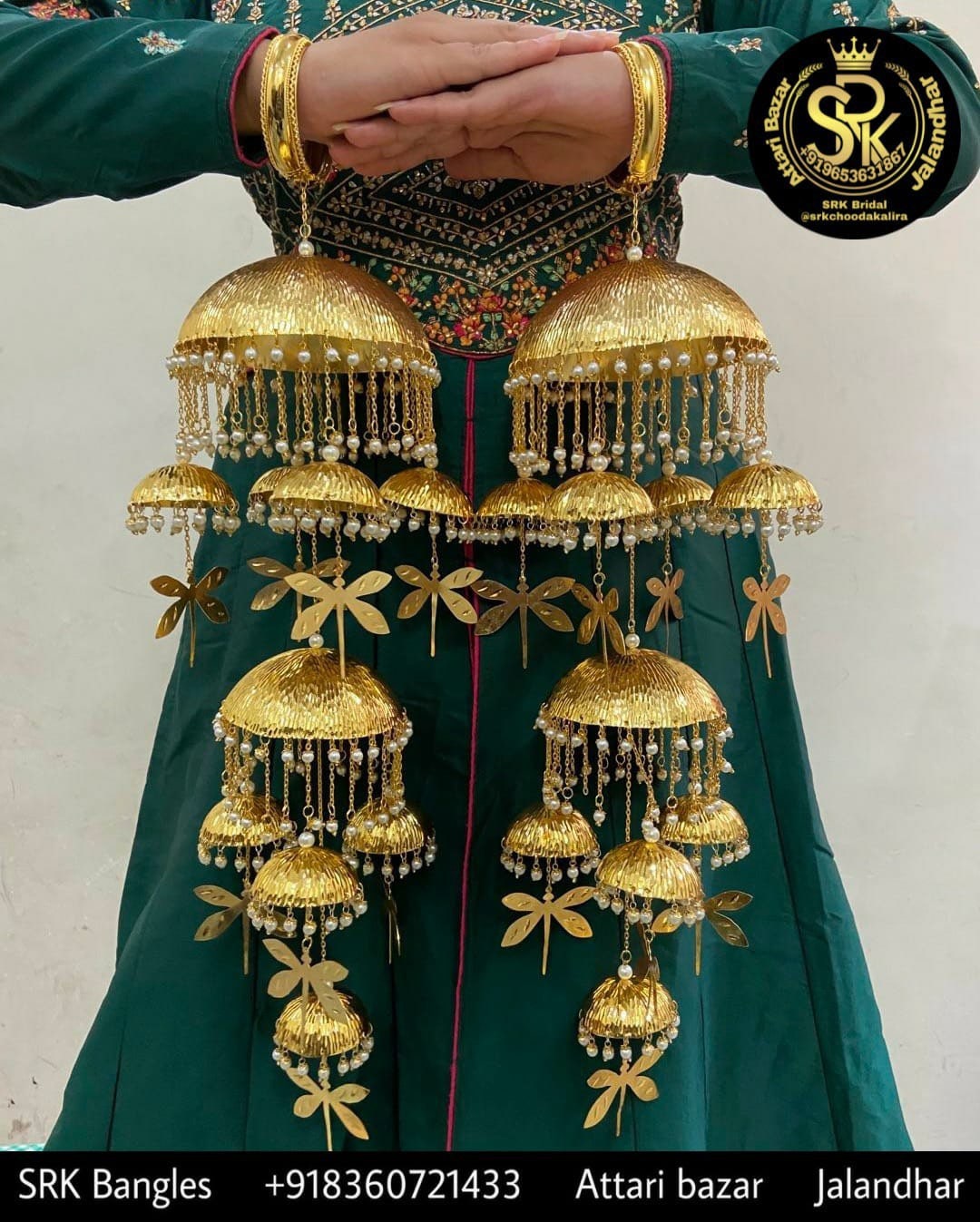 Customise Bridal Kaleera, Indian Wedding Jewelry, Punjabi Kalire ...