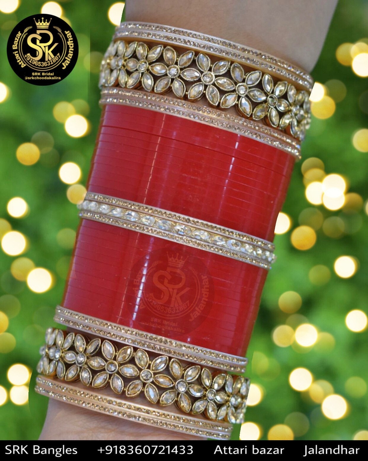 Polki Bridal Chura, Antique Gold Bangle Set - Etsy