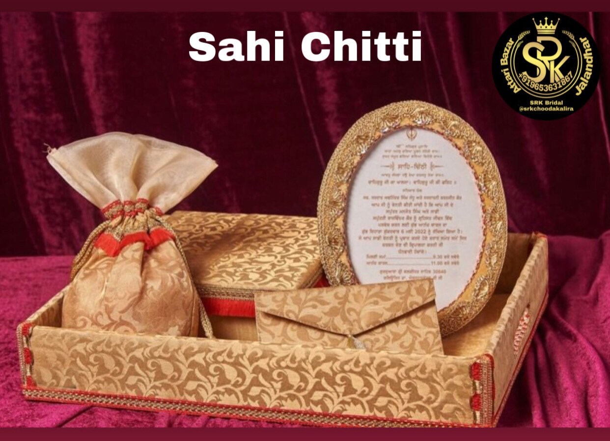 Sahi Chitti , Chura Box , Kaleera Box in Traditionally Banarsi Style by ...