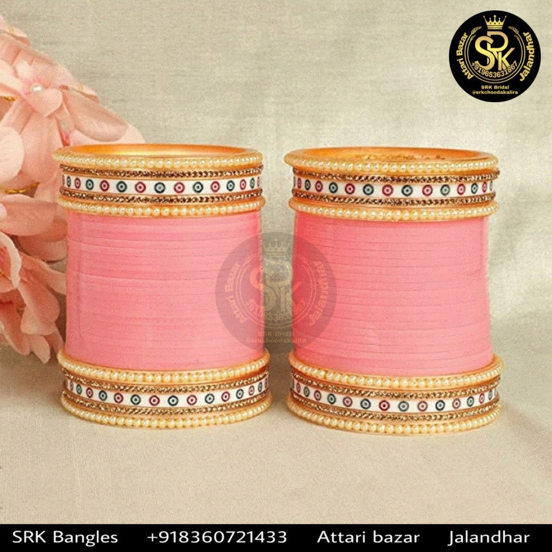 Punjabi Chura Set, Bridal Chooda Set, Indian Wedding Bangles, Punjabi ...