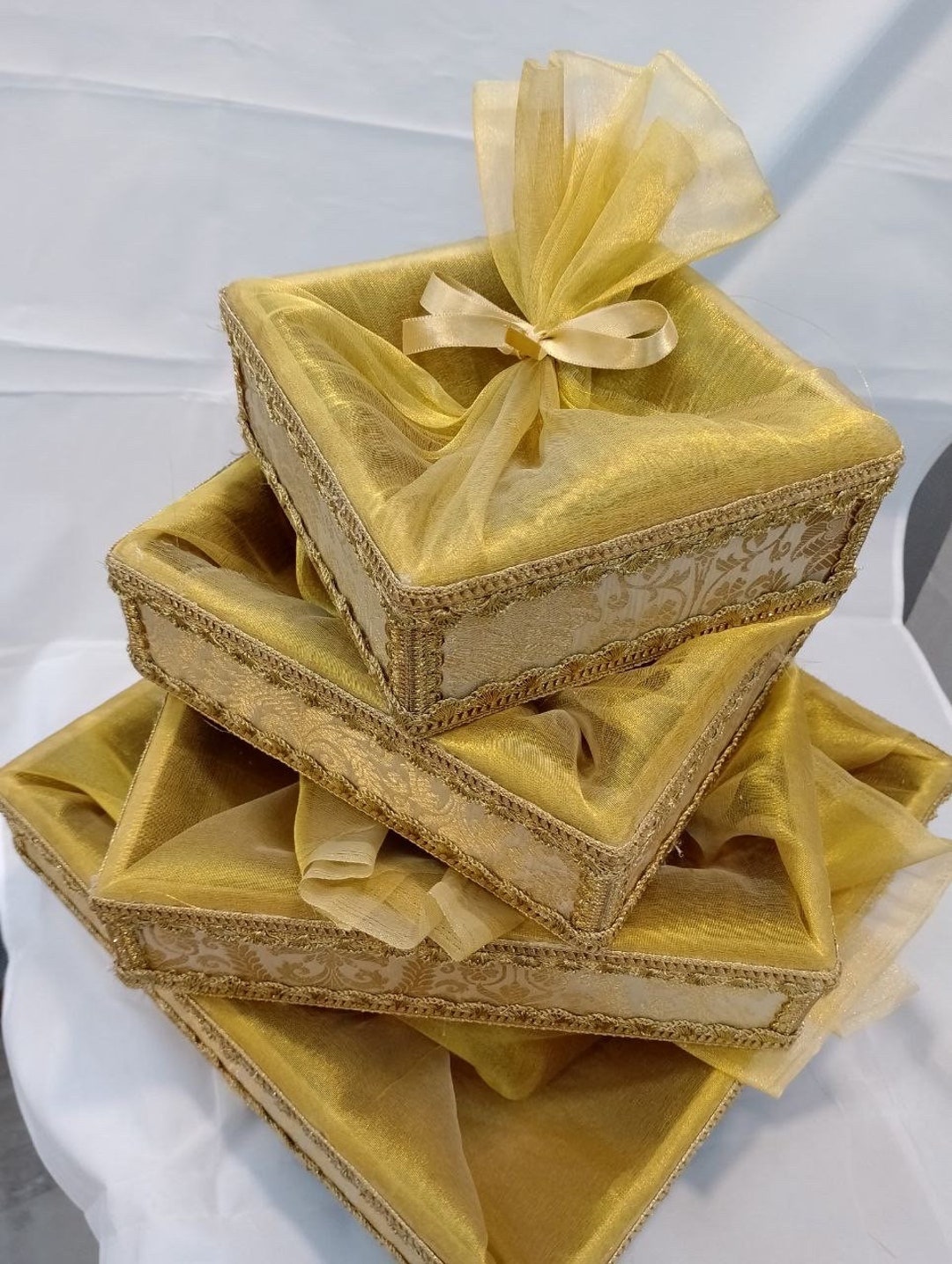 Wedding Trays, Tray, Thaal , Invitation Basket, Desi Style , Sarees ...