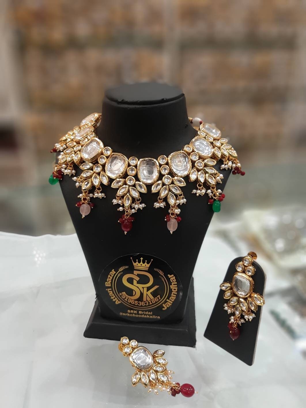 Hi Quality Ac Kundan Jewellery Set, Chokar Set , Payal, Royal Look ...