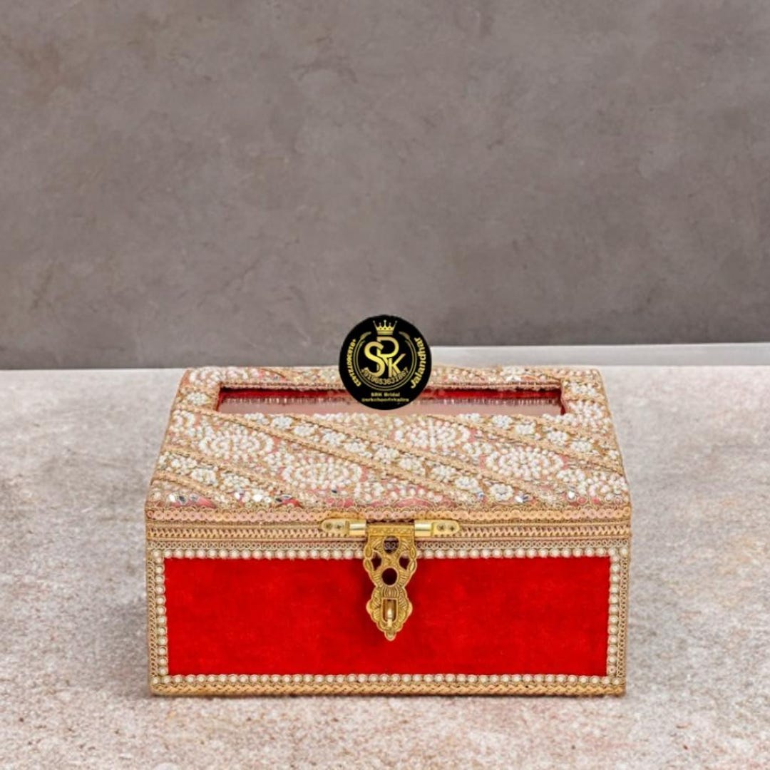 Wedding Chura Kaleera Box in Red | Indian Wedding | Punjabi Wedding ...