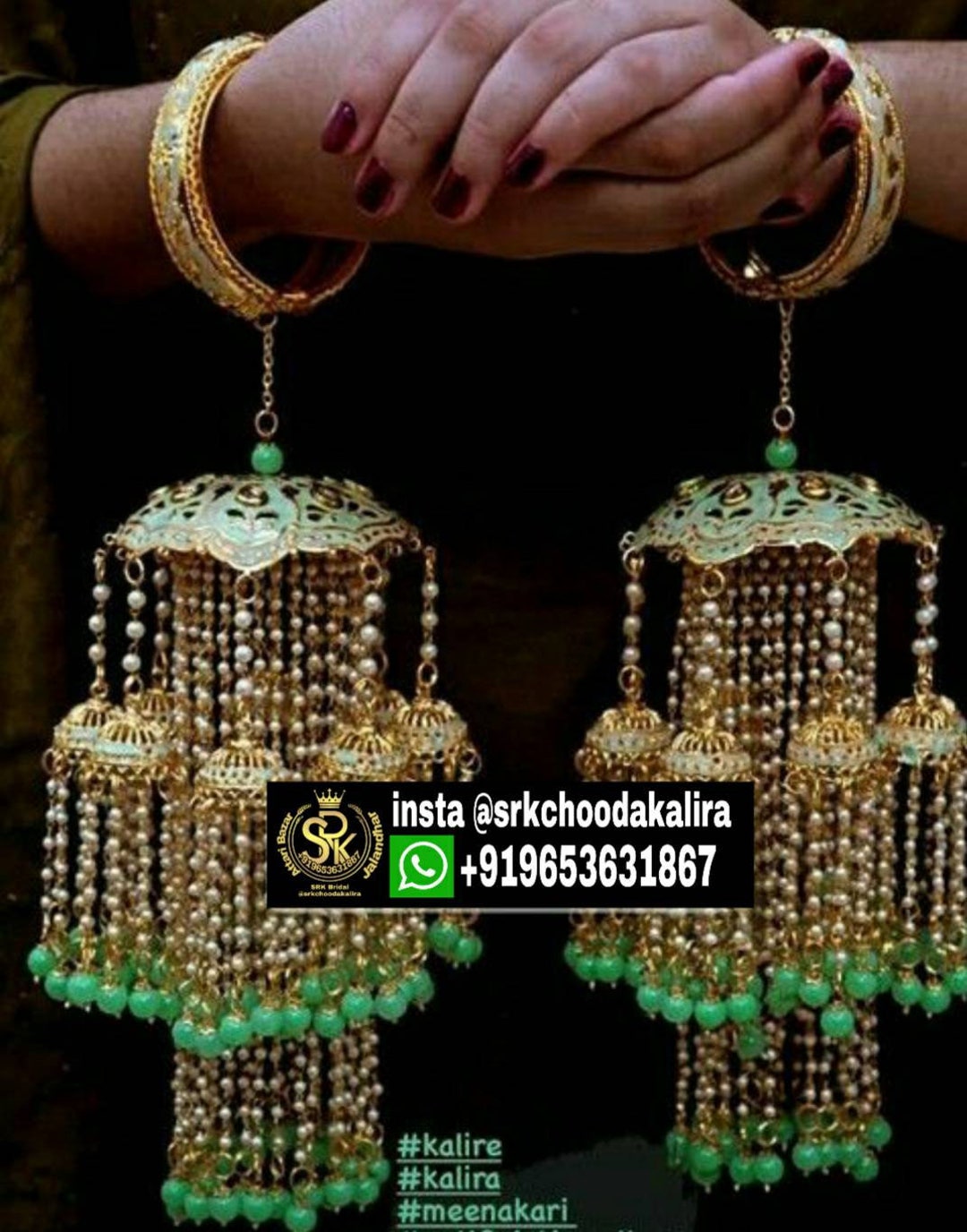 Meenakari Bridal Kaleera Punjabi Kalera / Wedding Kalera/ Bridal Kalera ...